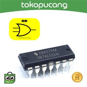 Jual Rediy IC TTL 7432 OR GATE LOGIC 74LS32 TRANSISTOR LOGIKA SN74LS32N ...