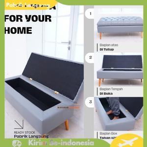 Jual SOFA BOX MINIMALIS MODEL KAKI RDTRO / STORAGE MODEL KEKINIAN 120 ...