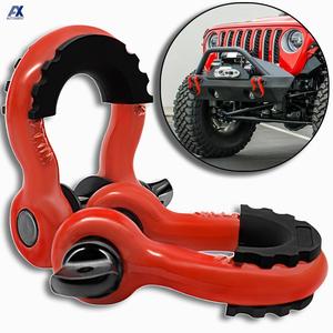 Jual 3/4" D-Ring Bow Shackle Black Isolator Washer Clevis Kit 4.75 Tons ...