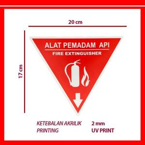 Jual WEGO!! Rambu APAR/ Segitiga APAR/ Rambu Akrilik/ Sign Alat Pemadam ...