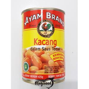 Jual Kacang Panggang Kaleng | Baked Beans Ayam Brand 425g - Kota ...