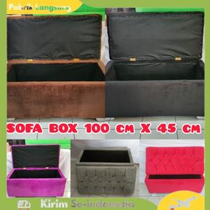 Promo SOFA BENCH BOX STORAGE / SOFA BENCH PENYIMPANAN BARANG UKURAN 1OO ...