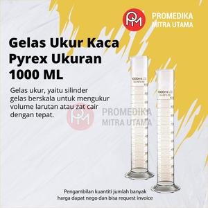 Jual Gelas Ukur Kaca Pyrex Ukuran 1000 ML | Peralatan Medis ...