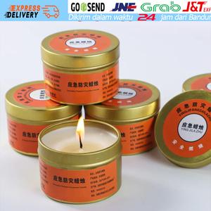 Jual Lilin Emergency Candle Mini Kecil Wadah Besi Tutup Rumah Camping ...
