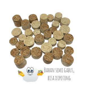 Jual RICH. Tutup Botol Kaca Gabus kayu / coklat / Bottle Cork Parfum ...
