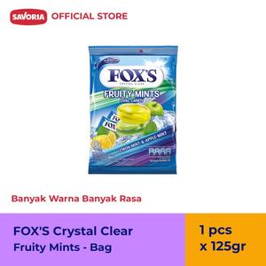 Jual FOX'S Oval Candy Fruity Mints Bag - Permen Buah Mint 125g - Kota ...