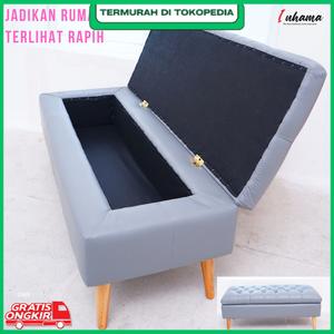 Promo SOFA BENCH MINIMALIS STORAGE BOX TEMPAT PENYIMPANAN FURNITURE ...