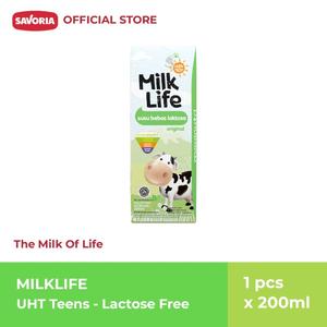 Jual MilkLife UHT Teens Lactose Free Milk - Susu Bebas Laktosa 200ml ...