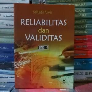 Jual Reliabilitas Dan Validitas By Saifuddin Azwar - Jakarta Barat ...