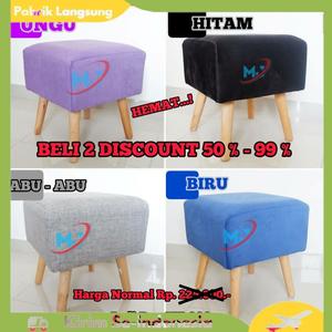 Jual SOFA STOOL BULAT / KOTAK / SOFA PUFF / BAHAN BLUDRU LEMBUT 45 CM ...