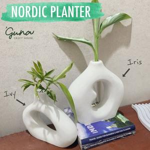 Jual Concrete Nordic Vase - Vas Bunga Scandinavian - Dekorasi Estetik ...