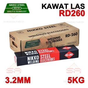 Jual PROMO Kawat Las RD260 3.2mm NIKKO STEEL 3.2 X 350 Elektroda RD 260 ...