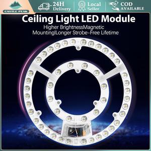 Jual Modul Lampu LED Ring Panel Bulat 12W-48W 220V / Lampu Modul Plafon ...