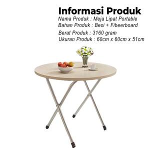 Jual Meja Lipat Meja Lesehan Minimalis Meja Bulat 60cm Meja Lipat ...