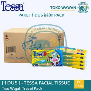 Promo 1 Dus Tissue Tessa Facial Tisu Isi 50 Sheet - 2 PLY / Isi 80 Pack ...