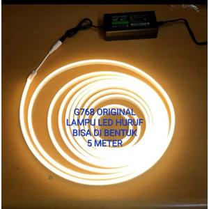 Jual G768 LAMPU LED HURUF BISA DI BENTUK 5 METER NEON STRIP 12 V VOLT ...