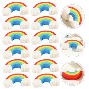 Jual 100 Pcs Rainbow Bridge Eraser Mini Erasers for Classroom ...