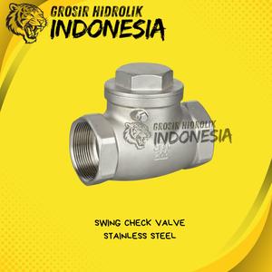 Jual 2'' SWING CHECK VALVE ONE WAY VALVE STAINLESS STEEL 316 SIZE 2 ...