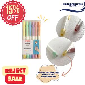 Promo REJECT SALE - Highlighter Joyko HL-77-6 Penanda Berwarna Warna ...