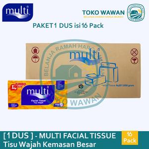 Promo 1 Dus Isi Multi Facial Tissue JUMBO Size 1000 Gram - 2 PLY / Isi ...