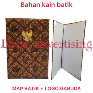 Jual MAP BATIK MAP UPACARA MAP KANTOR PAKAI LOGO (COATING GARUDA ...