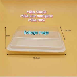 Jual S1NI! Mika Kue Mangkok Mika Snack Mika Nasi warna putih dan pink ...