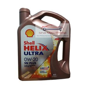Jual Shell Helix Ultra SN PLUS 0W-20 FULLY SYNTHETIC MOTOR OIL 4 Liter ...