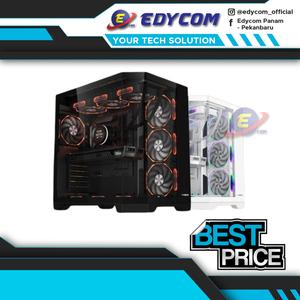 Jual CASE VBR Z8 Modern Aesthetic Dual Chamber - mATX Tempered Glass ...