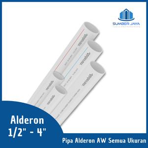 Jual Pipa PVC Alderon Aw Ukuran 1/2" Inch - 2" Inch - 1/2 Meter, 3/4 ...
