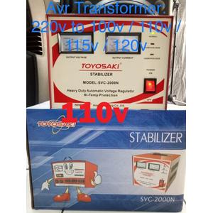Jual Avr Transformer Step down+Stabilizer 2000 220V to 100V-110v-115v ...