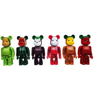Jual 7CM 100% Bearbricklys Action Figures Fruit Bear Models Anime Toys ...