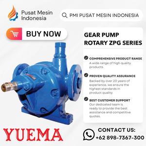 Jual YUEMA ROTARY GEAR PUMPS ( GLAND PACKING ) TYPE ZPG-4 SUCTION 32 mm ...