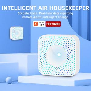 Jual Tuya Zigbee Air Quality Sensor Monitor Smart Air Box Co2 Meter Carbon - Jakarta Selatan ...