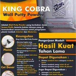 Jual Dempul Tembok King Cobra Instant Powder Cat Dasar Acian 25 Kg Best ...