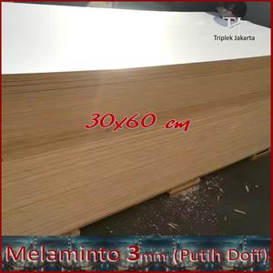 Jual Triplek Melamin 3mm 30x60 cm | ISI 2 LEMBAR | Putih Doff 1 Muka ...