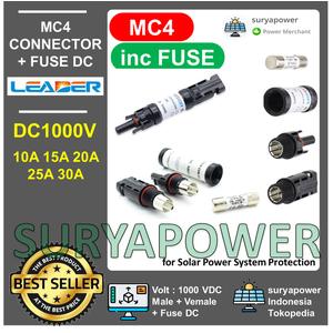 Jual MC4 CONNECTOR 1000V + FUSE 10A/15A/20A/30A - SOLAR PV - SURYAPOWER - SLOCABLE-20A - Kab ...