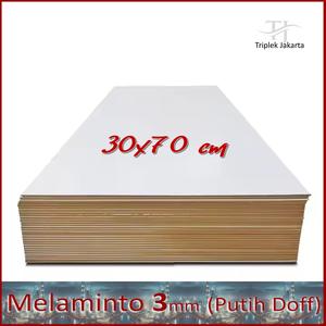 Jual Triplek Melamin 3mm 30x70 cm | ISI 2 LEMBAR | Putih Doff 1 Muka ...