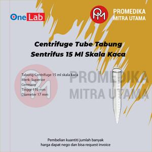 Jual Centrifuge Tube Tabung Sentrifus 15 Ml Skala Kaca - Kota Samarinda ...