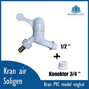 Jual Kran air kran taman soligen kran plastik ABS Kran engkol putar ...