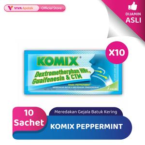Promo Komix Peppermint 7 ml untuk Batuk Kering (Pack - 10 Sachet ...