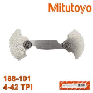 Promo Mal Drat 4-42 TPI 188-101 MITUTOYO Thread Gauge Pitch Gage Alat ...