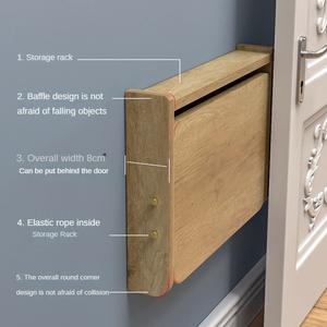Jual Wall Hanging Folding Table Solid Wood Storage Rack Multi ...