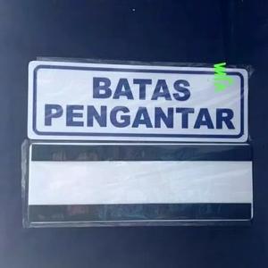 Jual MA(NYAR) SIGN LABEL ACRYLIC BATAS PENGANTAR,SIGN BOARD AKRILIK ...