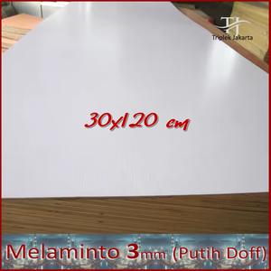 Jual Triplek Melamin 3mm 30x120 cm | Putih Doff 1 Muka | Melaminto 3 mm ...