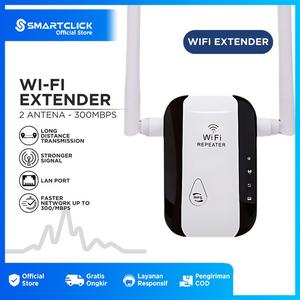 Promo Wi Fi Extender Wireless Jarak Jauh 2 Antena 300 Mbps LAN Port ...