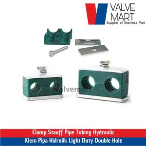 Jual Clamp Stauff Pipe Tubing Hydraulic Klem Pipa Light Duty Double 22 ...