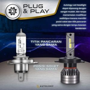 Jual Autology Led H4 | H11 White / Tricolor 45W / Bohlam | Lampu Utama ...