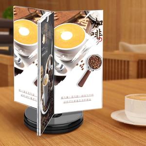 Jual (360 Derajat) Acrylic Rotating Menu Card / Acrylic Menu Stand ...
