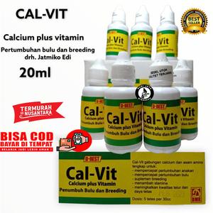 Jual CAL-VIT CAL VIT CALVIT KECIL DRH JATMIKO VITAMIN TAMBAHAN CALCIUM ...