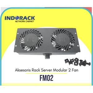 Jual Indorack Bracket Modular With 2 FAN FM02 Kipas Pendingin Rack Ser ...